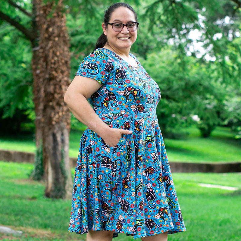 Adult "Beast Mode" Kaiju Monsters Cap Sleeve Maxi Dress With Pockets ...