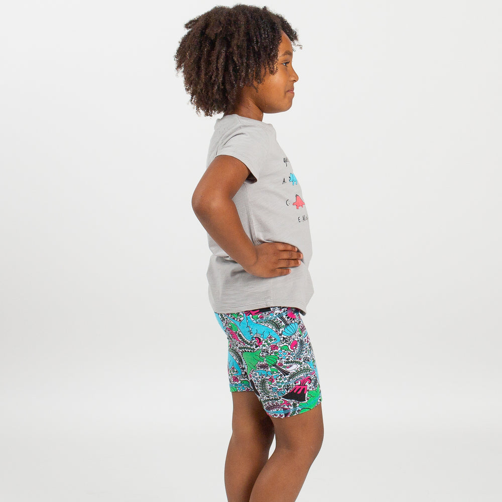 “She-Rex” Dinosaur Shorts with Pockets - Princess Awesome & Boy Wonder