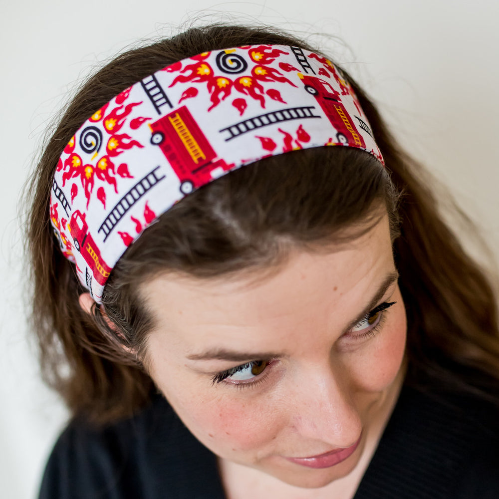 "Rescue Ready" Fire Engine Headband - Adult - Princess Awesome & Boy Wonder