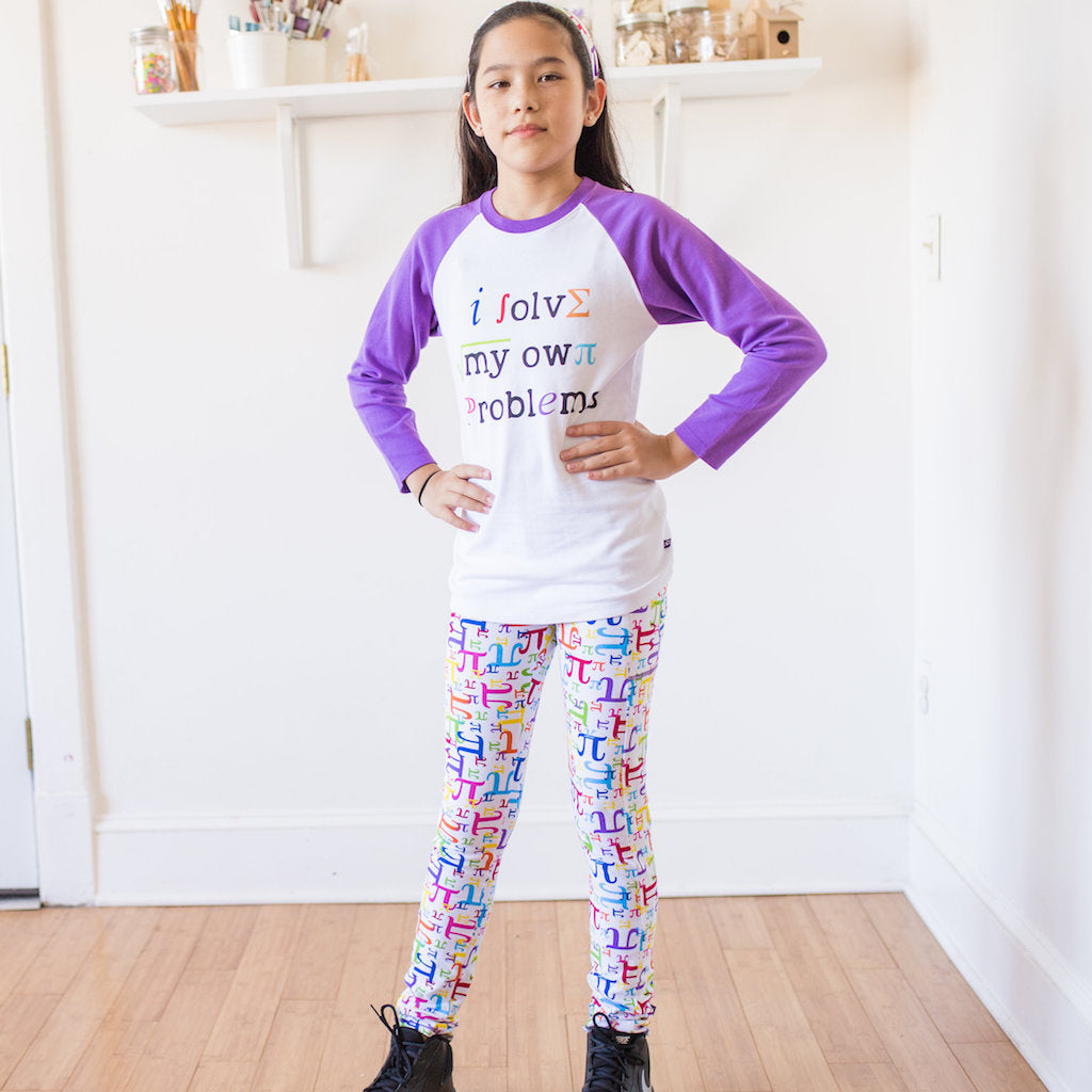 “Pi in the Sky” Pi Leggings with Pockets - Princess Awesome & Boy Wonder