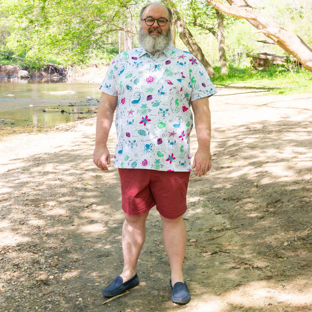 "Fibonacci Summer" Adult Math in Nature Short Sleeve Polo Shirt ...