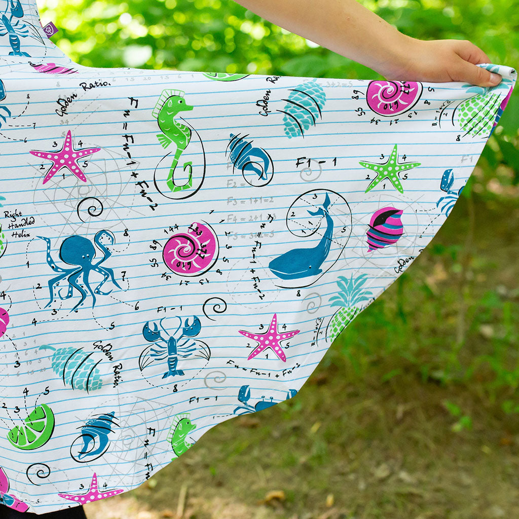 Math in Nature Short Sleeve Super Twirler Play Dress with Pockets ...