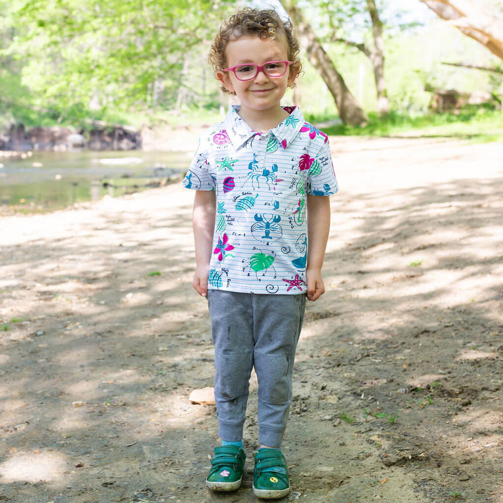 "Fibonacci Summer" Math in Nature Short Sleeve Polo Shirt - Princess ...