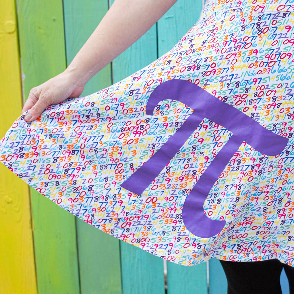 Adult Pi Digits A-Line Dress with Pockets - Princess Awesome & Boy Wonder