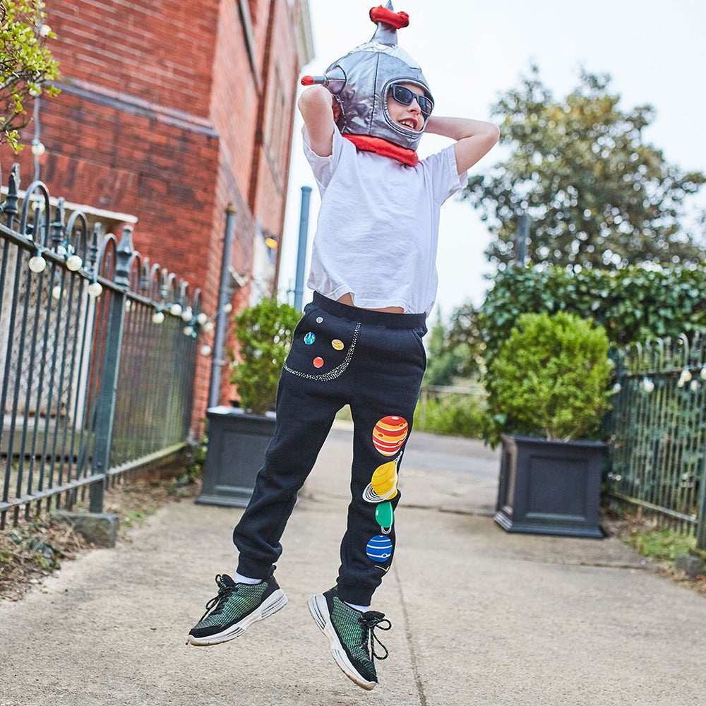 Solar System Fuzzy Fleece Jogger Pants - Princess Awesome & Boy Wonder